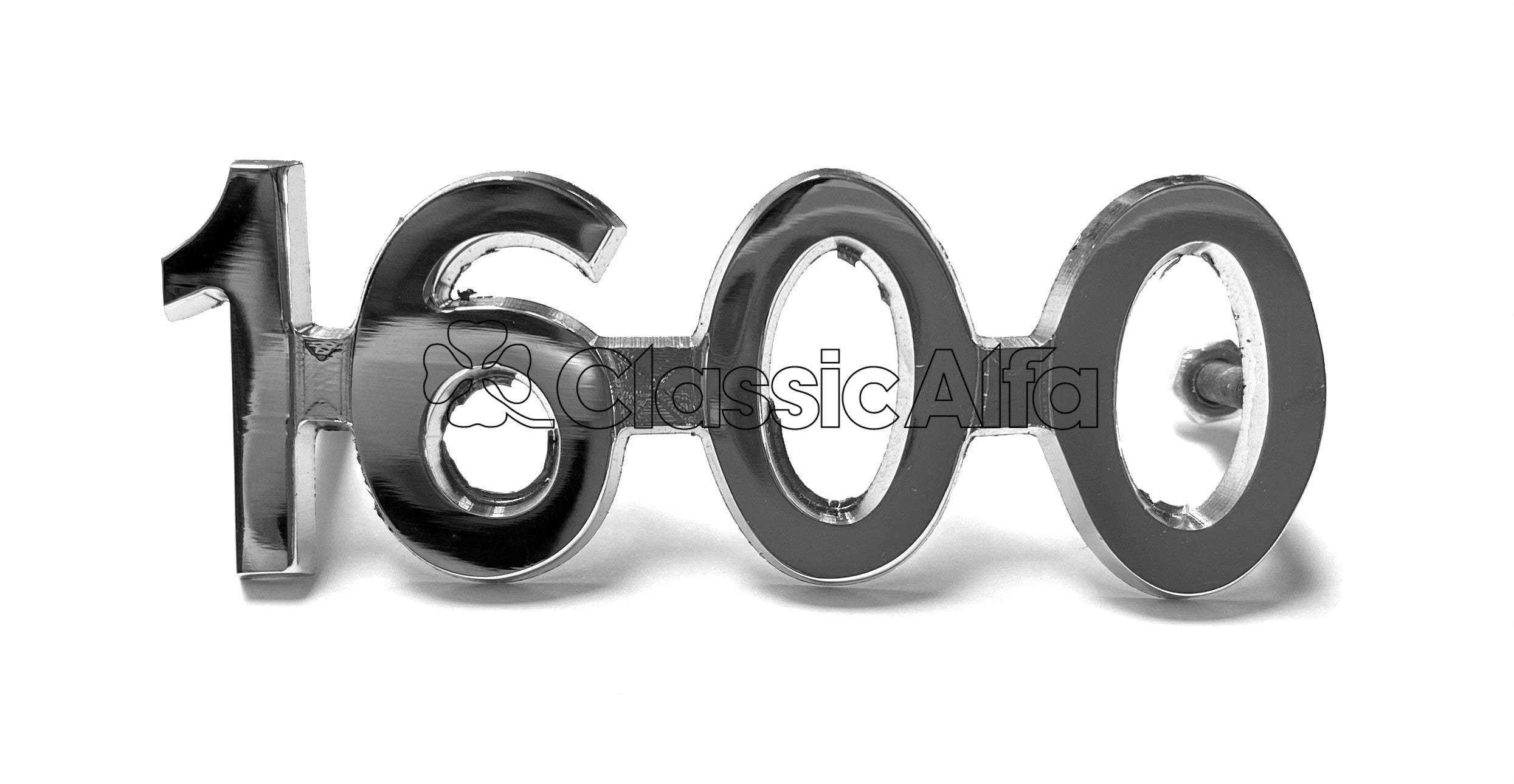 101-603 BADGE 1600 FOR REAR OF 101 SERIES GIULIA SPIDER – Classic Alfa