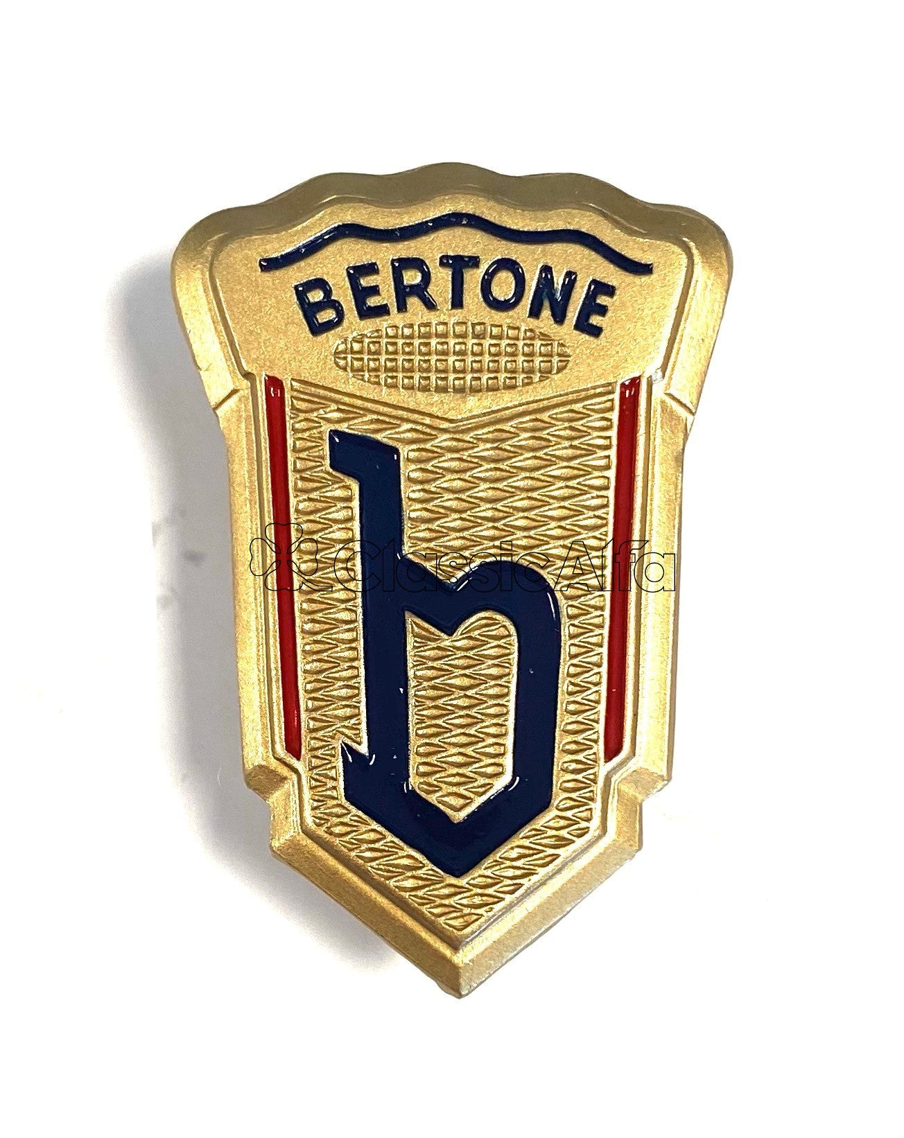 750-604 BERTONE B BADGE - GOLD – Classic Alfa