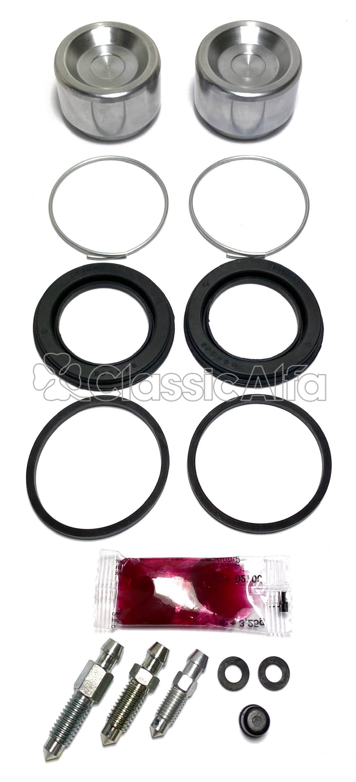 BR081 FRONT ATE BRAKE CALIPER REBUILD KIT INC. PISTONS – Classic Alfa