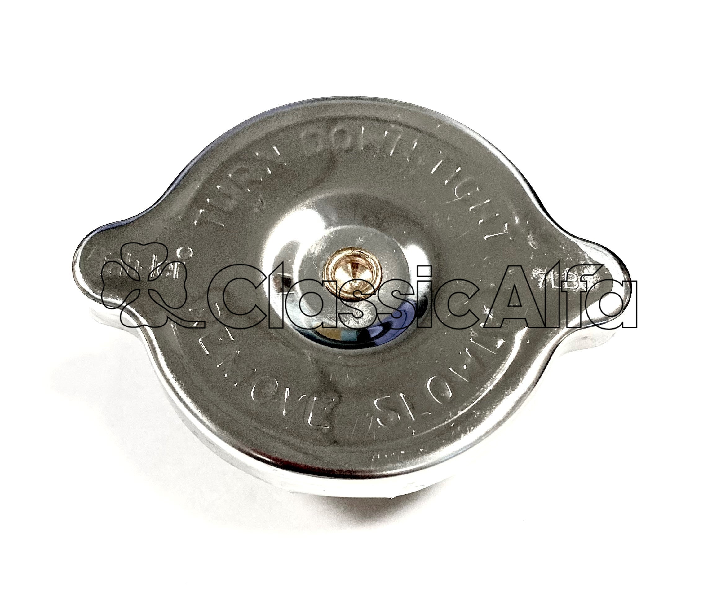 WA036/1 RADIATOR CAP - ROUND STYLE TO 1968 - POLISHED – Classic Alfa